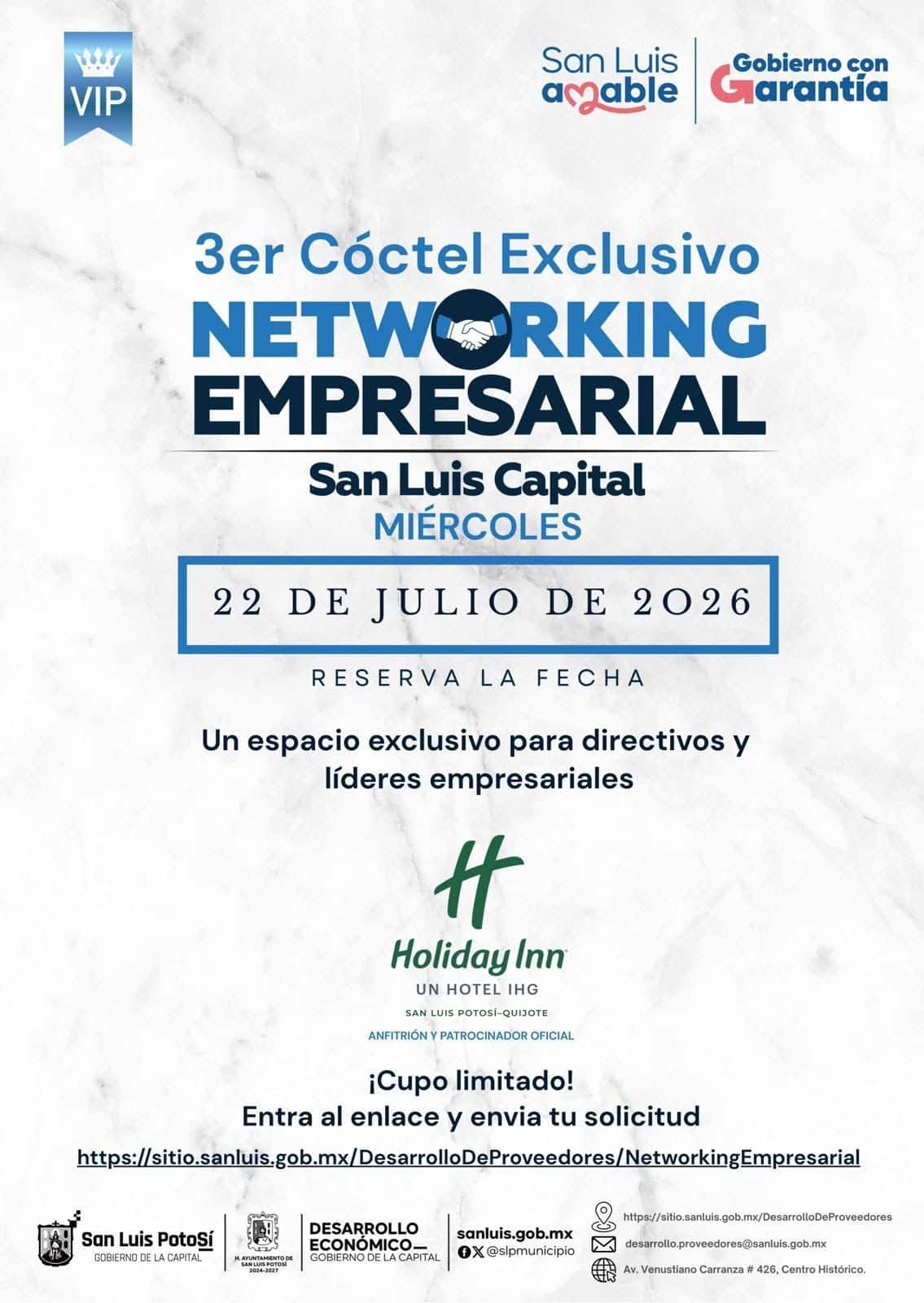 Abiertas inscripciones para el Tercer Cóctel Exclusivo Networking San ...