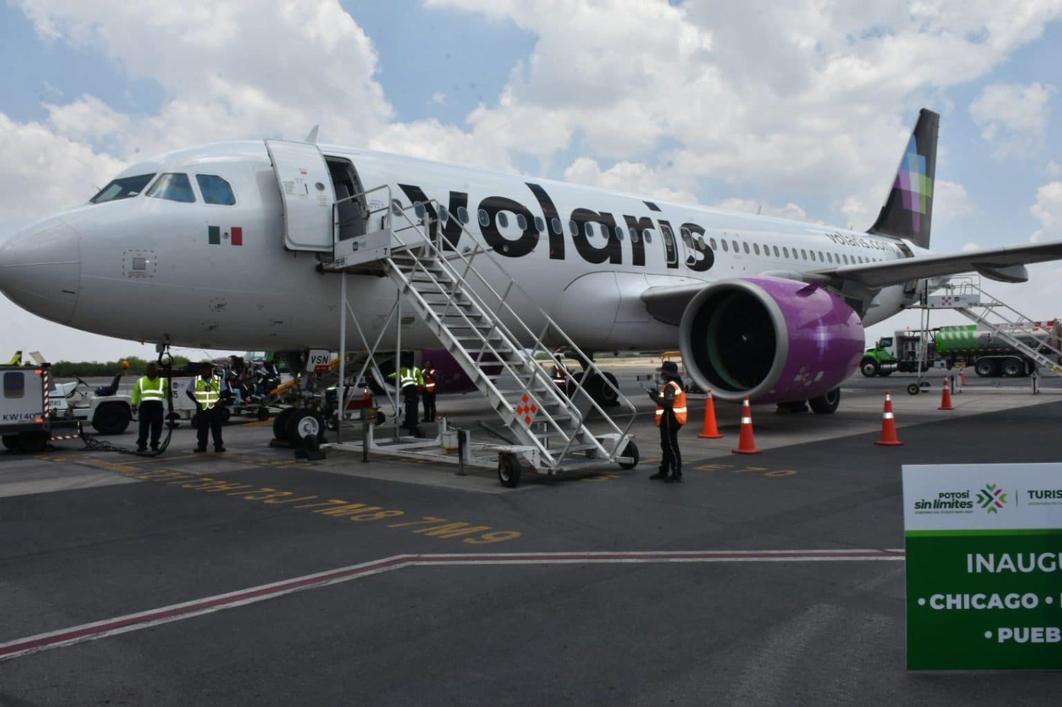 Inauguran nuevas rutas de Volaris en SLP
